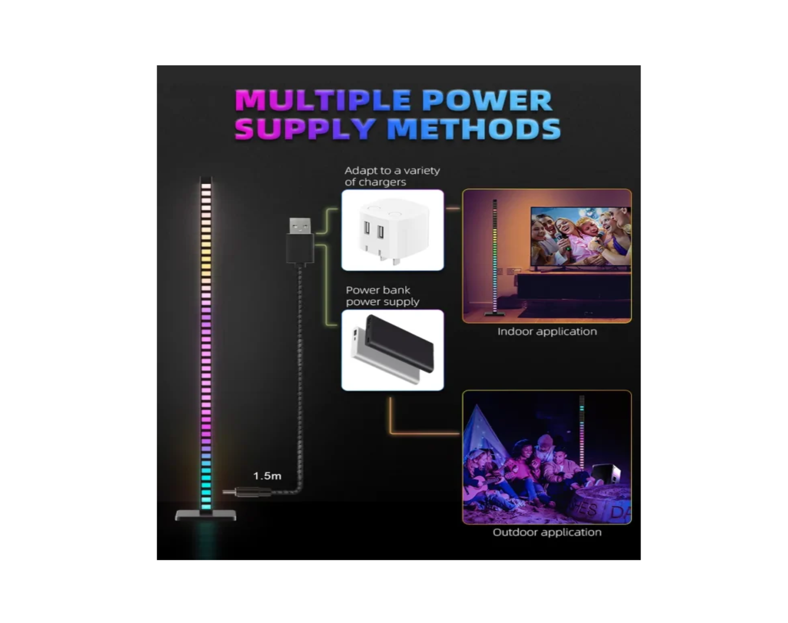 Music Melody Light 120cm Floor Music Rhythm Lamp - CS Net Games