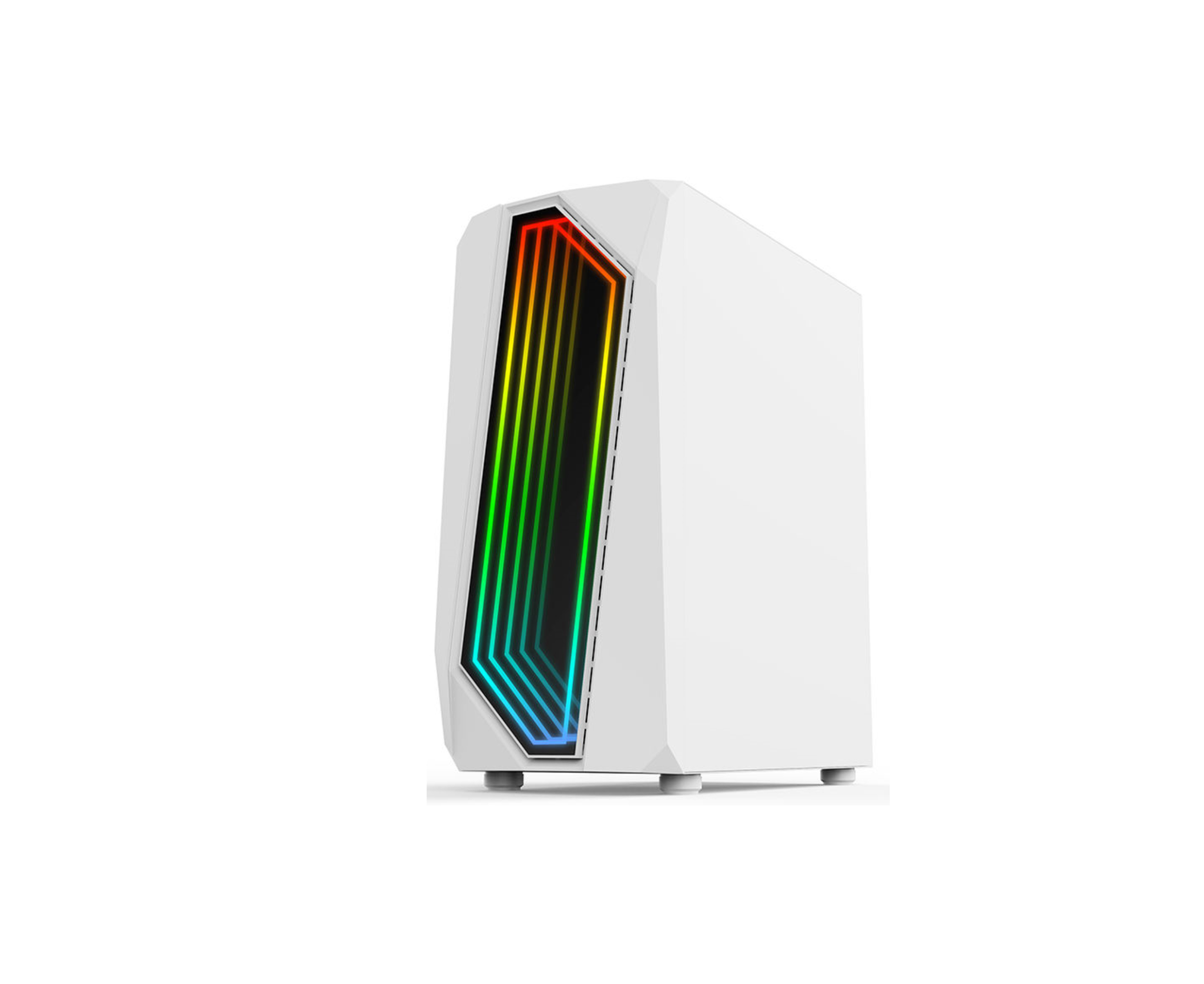 RUIX X5 4xFans Case Gaming - White - CS Net Games
