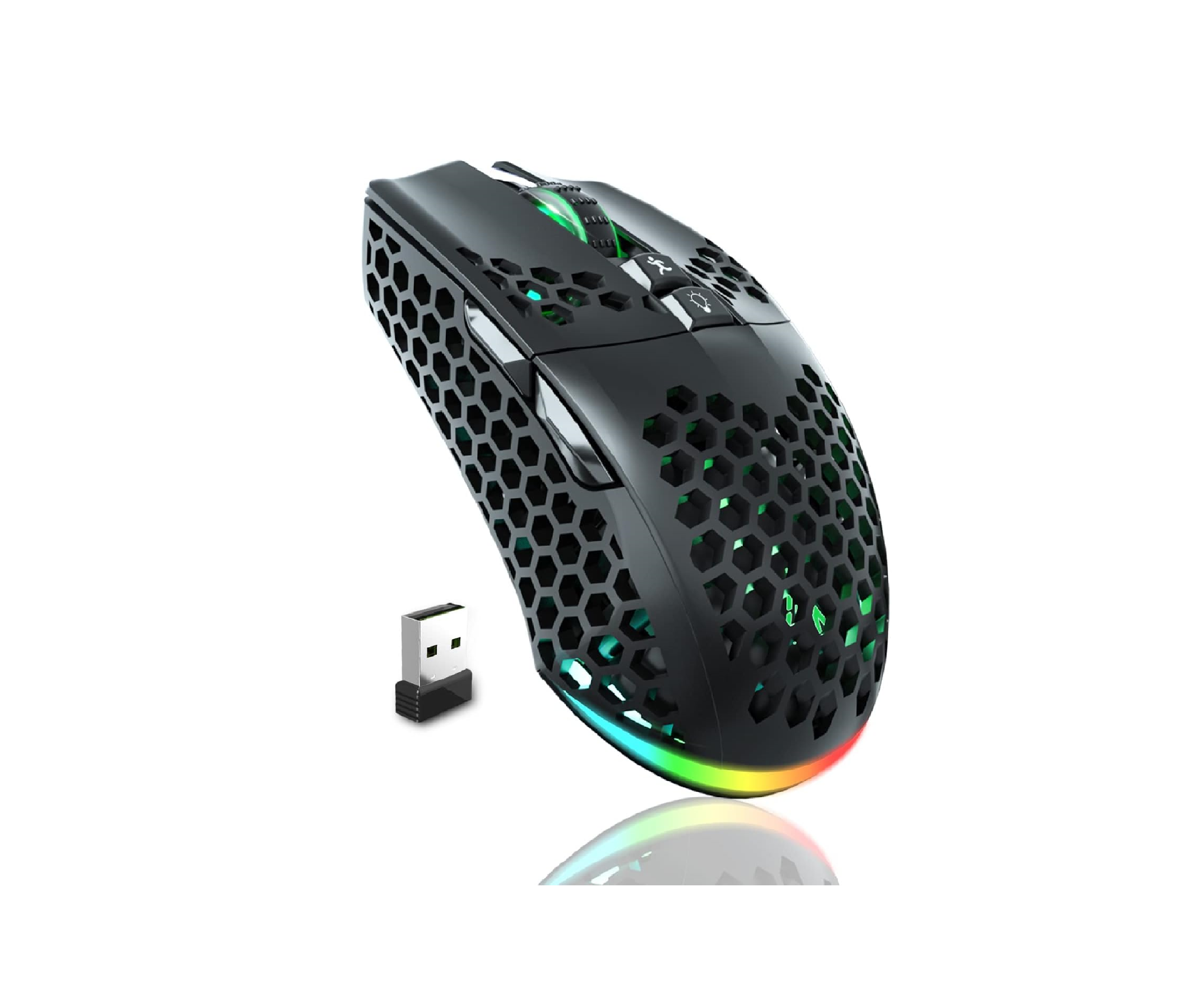 SOLAKAKA SM600 Wireless Gaming Mouse - Black - CS Net Games