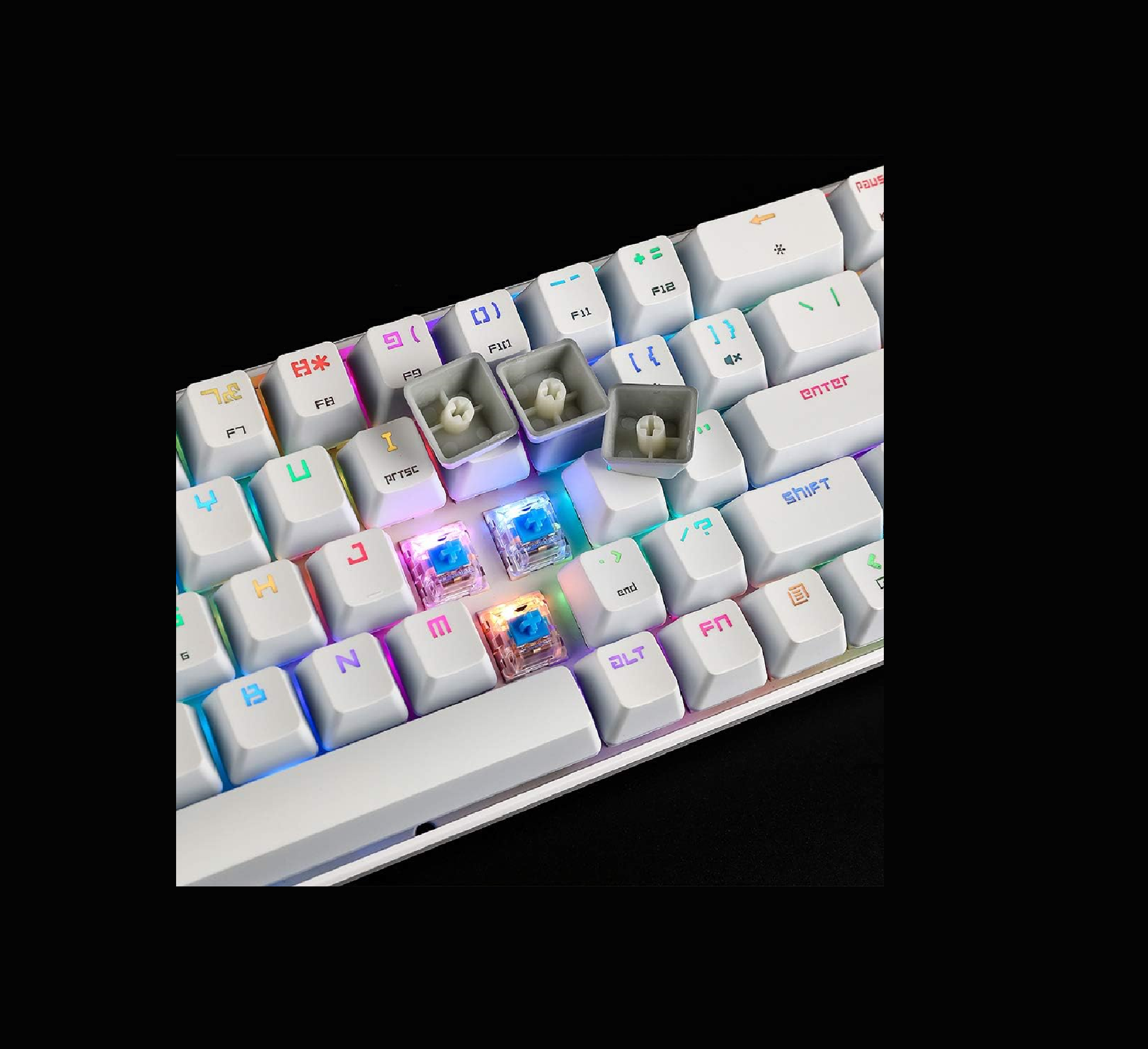Magic Refiner MK14 60% Mechanical Keyboard - White - CS Net Games