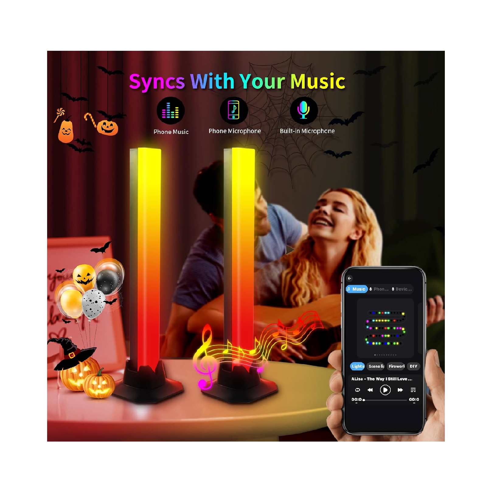 Desktop Mood Light Atmosphere Colorful - 2PCS - CS Net Games