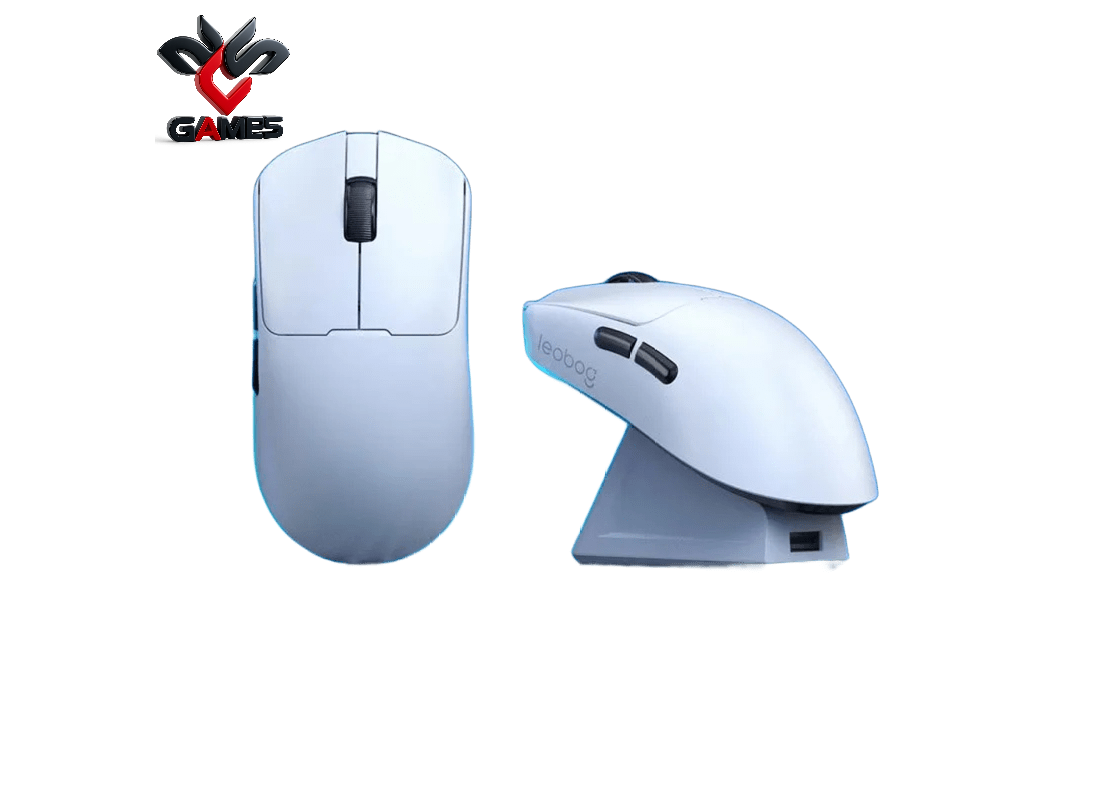 LEOBOG GM3 Wireless Gaming Mouse- White - CS Net Games