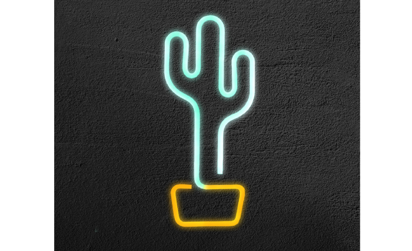 Cactus Neon LED Modeling Lamp Stars Light Cloud Bedroom Decoration - CS ...