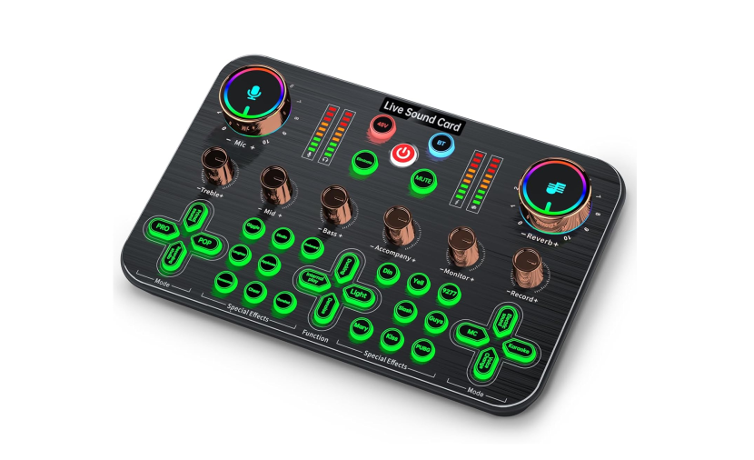 K600 Wireless Audio Mixer USB External Sound Card - CS Net Games