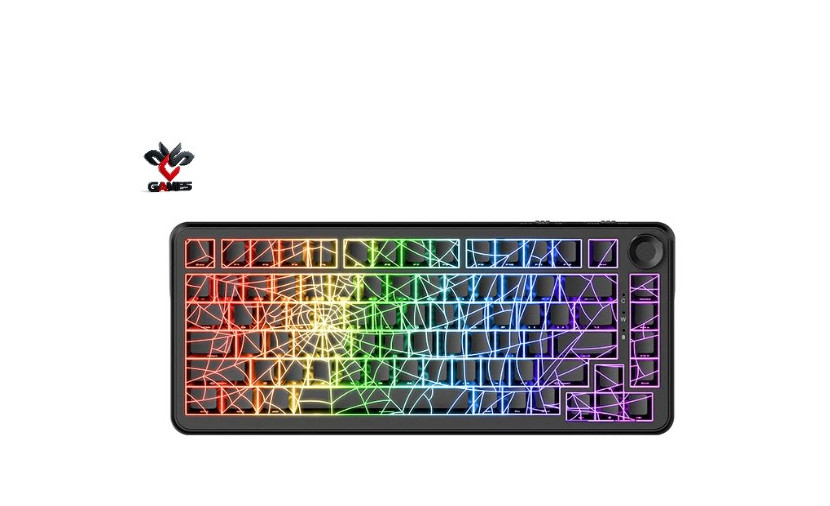 AJAZZ AK820 MAX Ultra HE 8K Magnetic Switch Keyboard - Spider Web Black ...